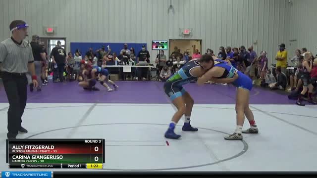 Carina Giangeruso (HAMMER CHICKS) vs Ally Fitzgerald (BUXTON ATHENA LEGACY)