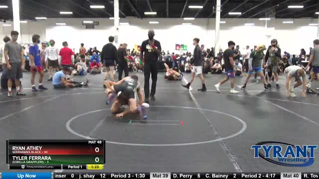 Ryan Athey (Warhawks Black) vs Tyler Ferrara (Gorilla Grapplers)