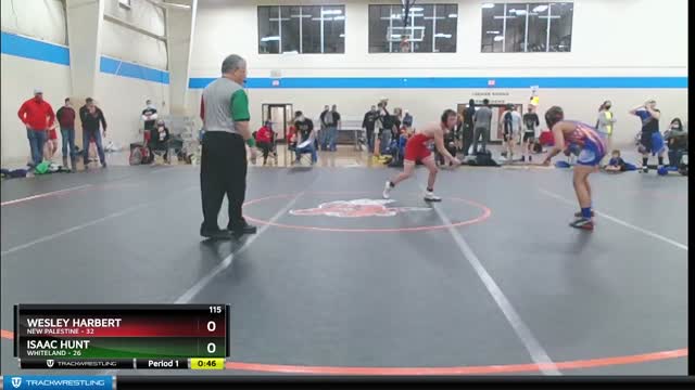 Isaac Hunt (Whiteland) vs Wesley Harbert (New Palestine)