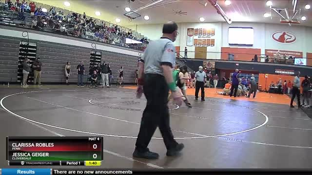 Jessica Geiger (Cloverdale) vs Clarissa Robles (Penn)