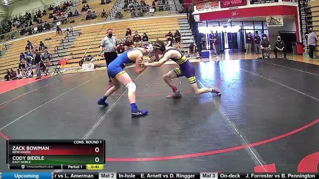 Cody Biddle (East Noble) vs Zack Bowman (New Haven)