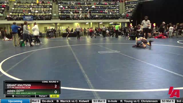 Aiden Doty (Waverly Area Wrestling Club) vs GRANT KNUTSON (Outlaw ...