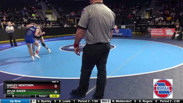 Hayley Newtown (St. Charles) vs Rylee Baker (Fulton)