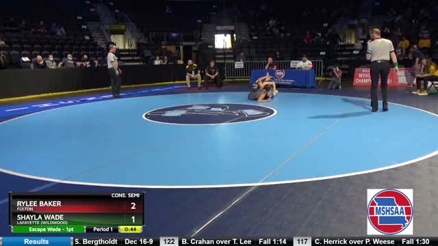 Rylee Baker (Fulton) vs Shayla Wade (Lafayette (Wildwood))