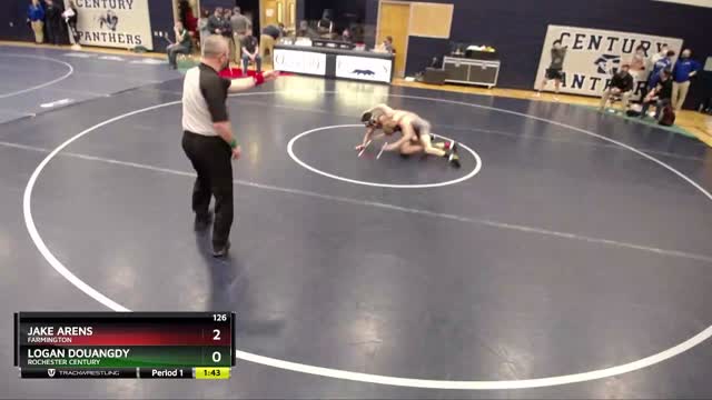 Logan Douangdy (Rochester Century) vs Jake Arens (Farmington)