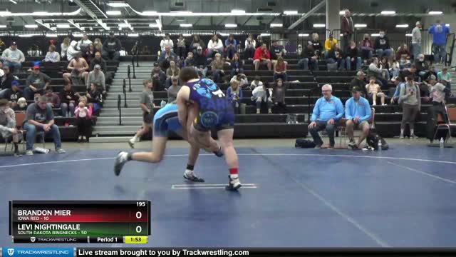 Levi Nightingale (South Dakota Ringnecks) vs Brandon Mier (Iowa Red)