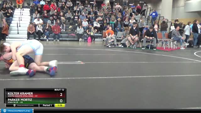 Parker Mortiz (Iowa Blue) vs Kolter Kramer (South Dakota Stallions)