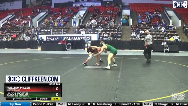 Jacob Postle (Waterford Kettering) vs William Miller (Grand Blanc)