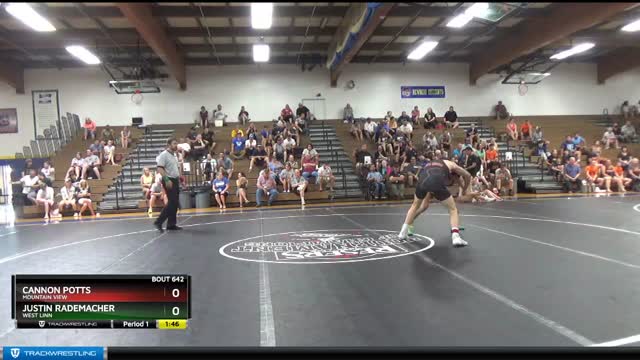 Justin Rademacher (West Linn) vs Cannon Potts (Mountain View)