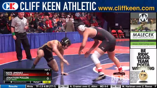 Nate Jimenez (Aurora (Marmion Academy)) vs Jonathan Pullen (Joliet (West))