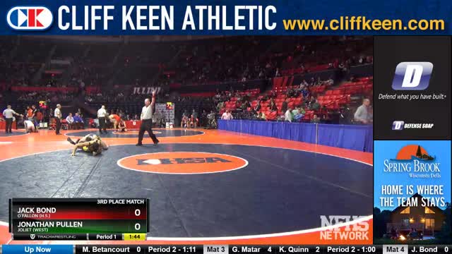 Jack Bond (O`Fallon (h.s.)) vs Jonathan Pullen (Joliet (West))