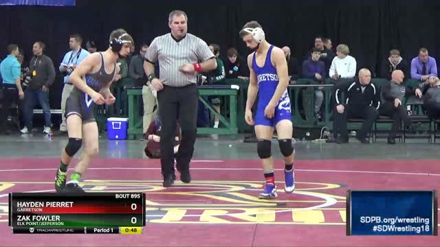 Hayden Pierret (Garretson) vs Zak Fowler (Elk Point/Jefferson)