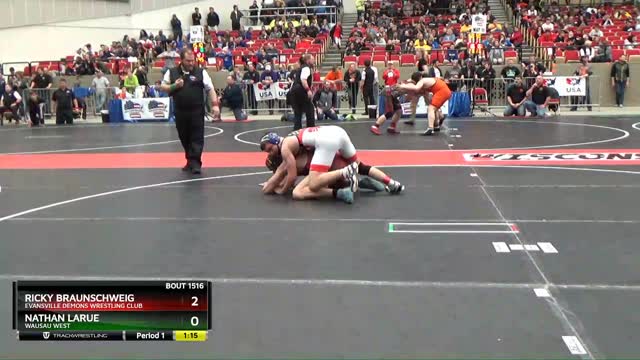 Ricky Braunschweig (Evansville Demons Wrestling Club) vs Nathan Larue ...