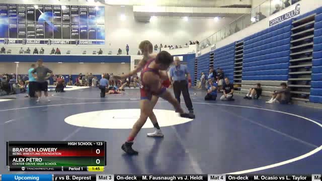 Brayden Lowery (Rebel Wrestling Foundation) vs Alex Petro (Center Grove ...