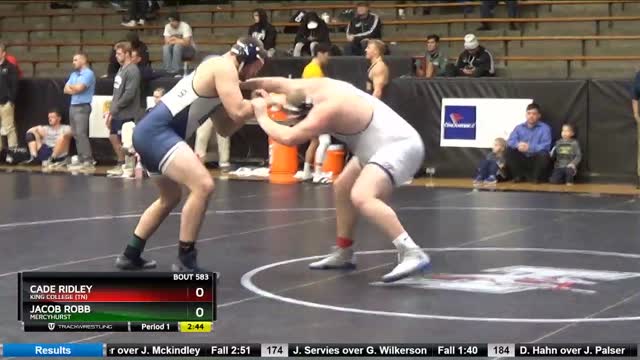 Jacob Robb (Mercyhurst) vs Cade Ridley (King College (TN))