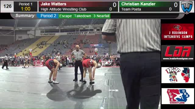 Christian Kanzler (Team Poeta) vs Jake Watters (High Altitude Wrestling ...