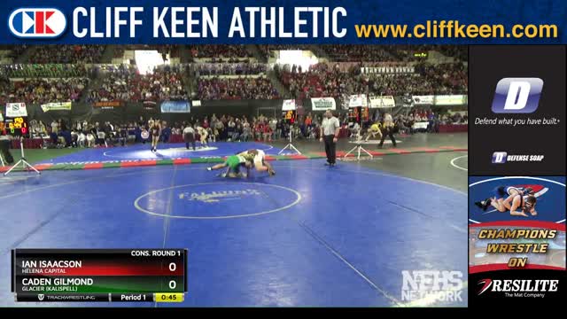 Caden Gilmond (Glacier (Kalispell)) vs Ian Isaacson (Helena Capital)