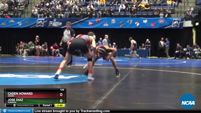 Jose Diaz (Gannon) vs Caden Howard (Drury)