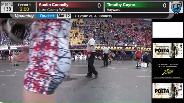 Timothy Coyne (Hayward) vs Austin Connelly (Lake County WC)