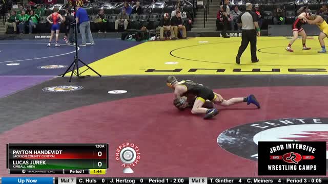 Payton Handevidt (Jackson County Central) vs Lucas Jurek (Kimball Area)
