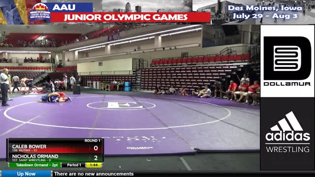 Caleb Bower (136. Mutiny) vs Nicholas Ormand (137. Saint Wrestling)