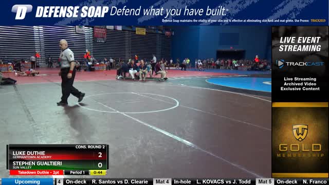 Luke Duthie (Germantown Academy) vs Stephen Gualtieri (Sun Valley)