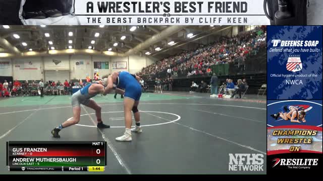 Gus Franzen (Kearney) vs Andrew Muthersbaugh (Lincoln East)