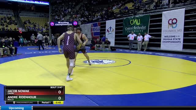 Andre Ridenhour (Rolla) vs Jacob Nowak (Union)