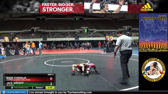 Kage Chavalia (Guerrilla Wrestling Assoc.) vs Jace Wright (VA Eagle)