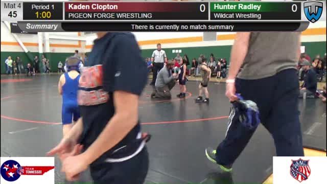 Hunter Radley (Wildcat Wrestling) vs Kaden Clopton (PIGEON FORGE WRESTLING)