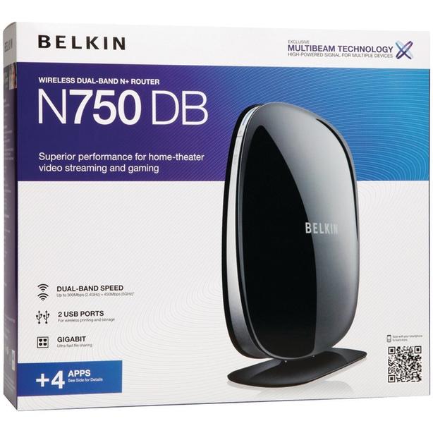 BELKIN N750 DB Wireless Wi-Fi Dual-Band N+ Router F9K1103