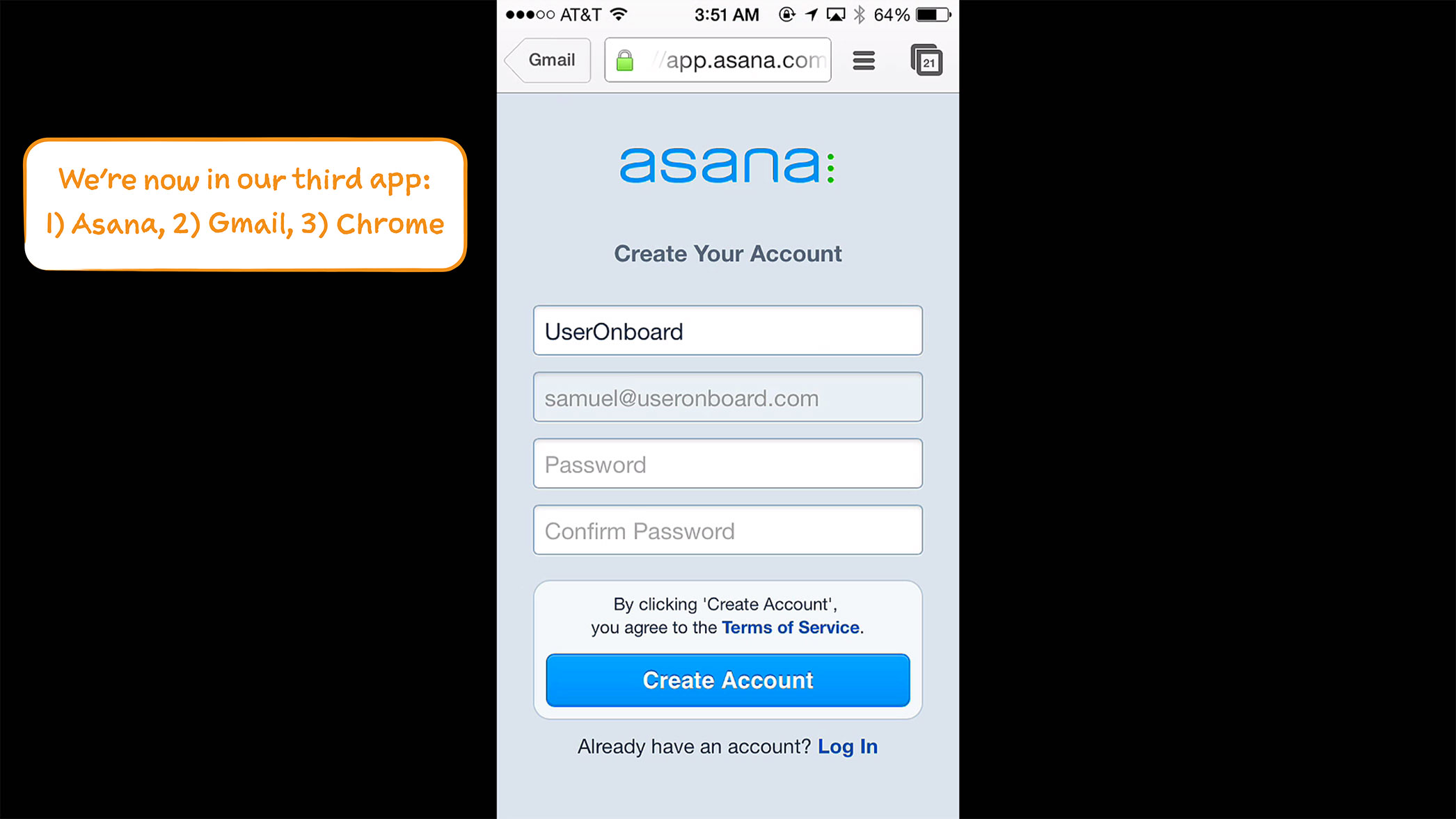 How Asana iOS Onboards New Users | User Onboarding