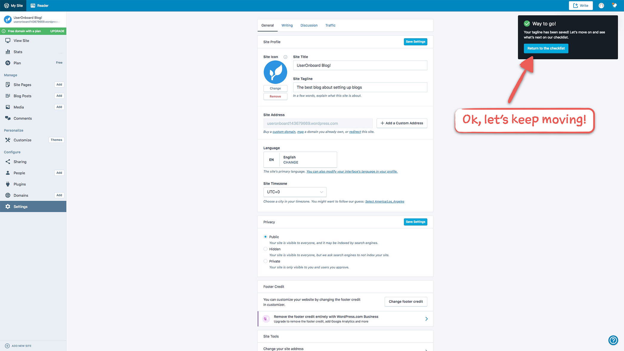 How Wordpress Onboards New Users User Onboarding