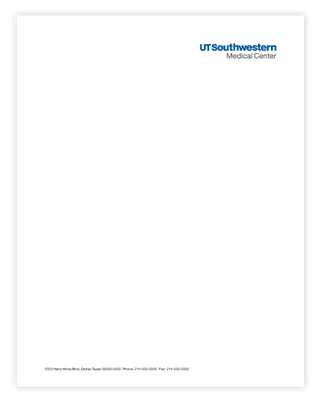 Stationery and Print | UT Southwestern Medical Center