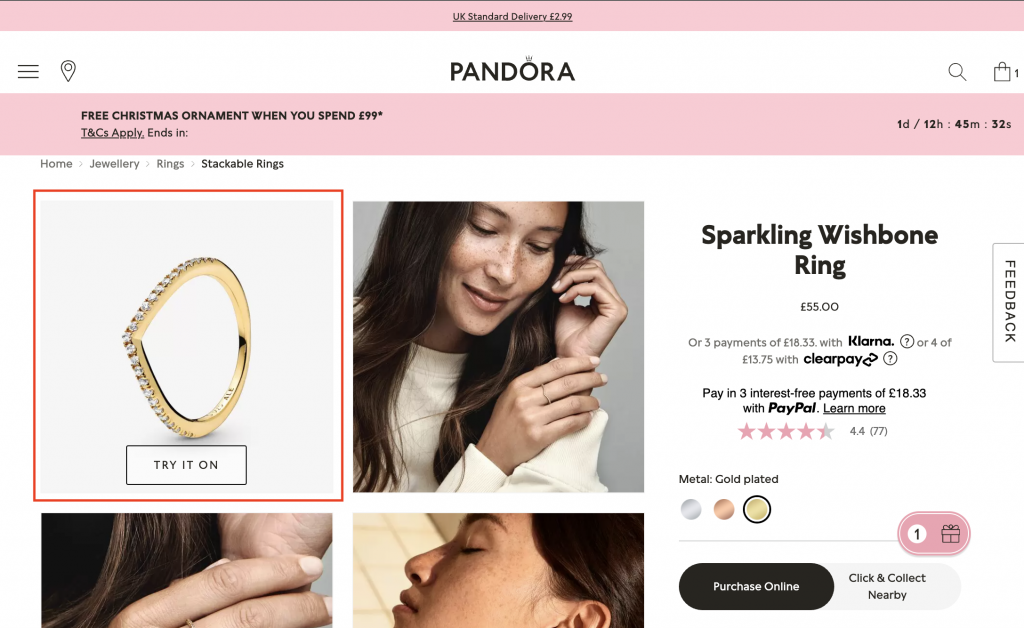 Pandora Jewellery Website Overview: Impeccable User Experience ...