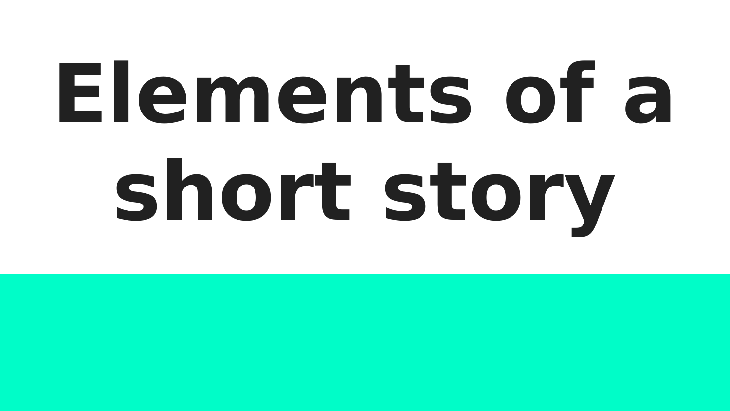 Elements Of A Short Story By Gabygarcia Ninja Plans